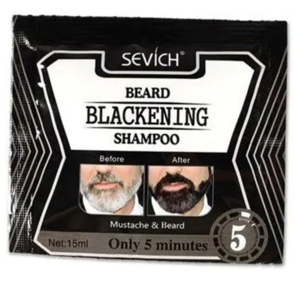 Grooming | Men Beard Mustache And Beard Hair Color Dye Shampoo 5 Minute ...